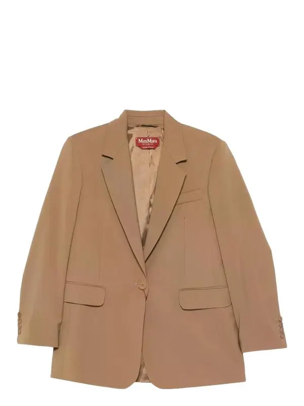 Max Mara Mstbalco Button Blazer - Brown