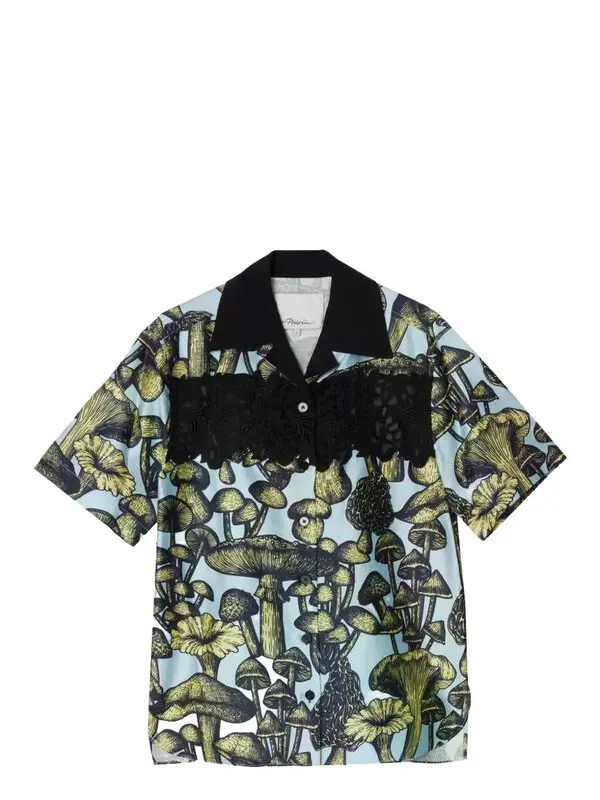 3.1 Phillip Lim Printed Shirt - Blue