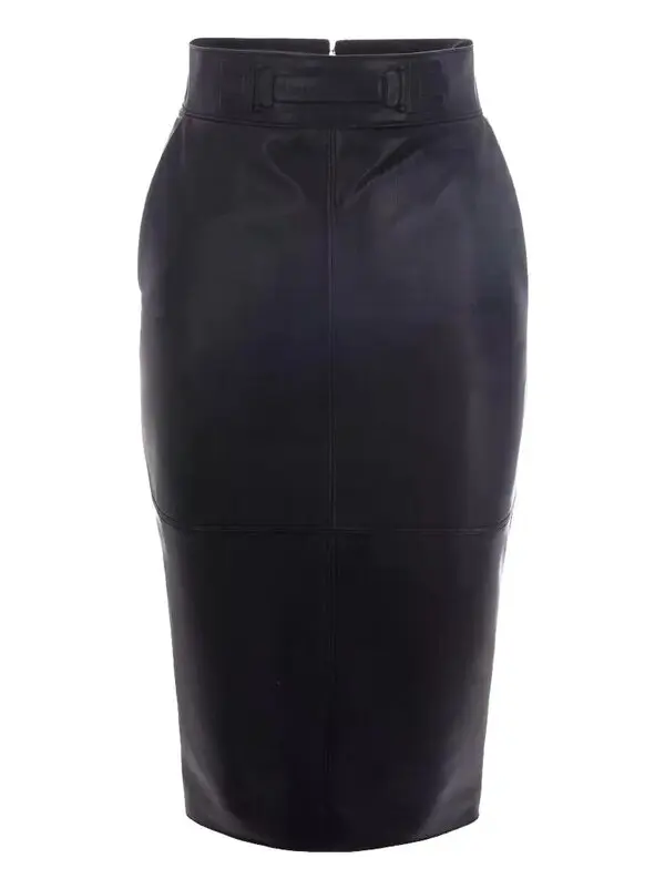 Elisabetta Franchi Logo-waistband Midi Skirt - Black