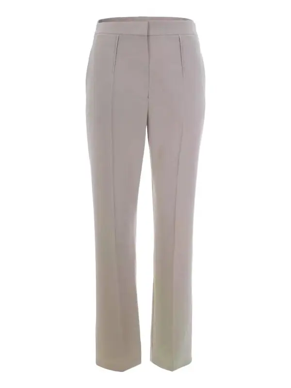 Patrizia Pepe Logo-plaque Trousers - Grey
