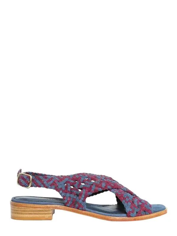 STUDIO CHOFAKIAN Isolde Interwoven Sandals - Blue