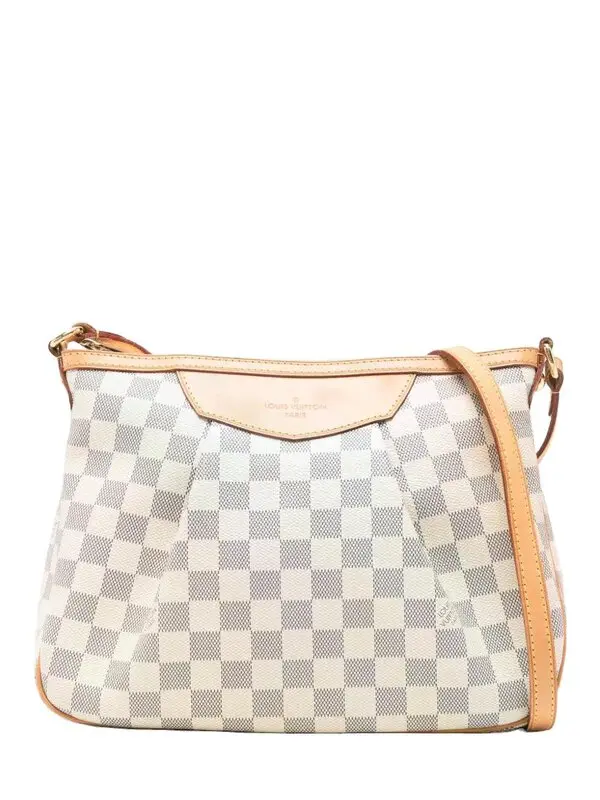 LOUIS VUITTON 2011 Siracusa Pm Damier Azur Shoulder Bag - White