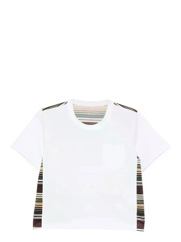 Sacai Striped T-shirt - White