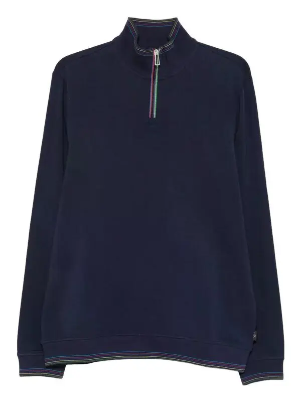 Paul Smith Half Zip Sweater - Blue