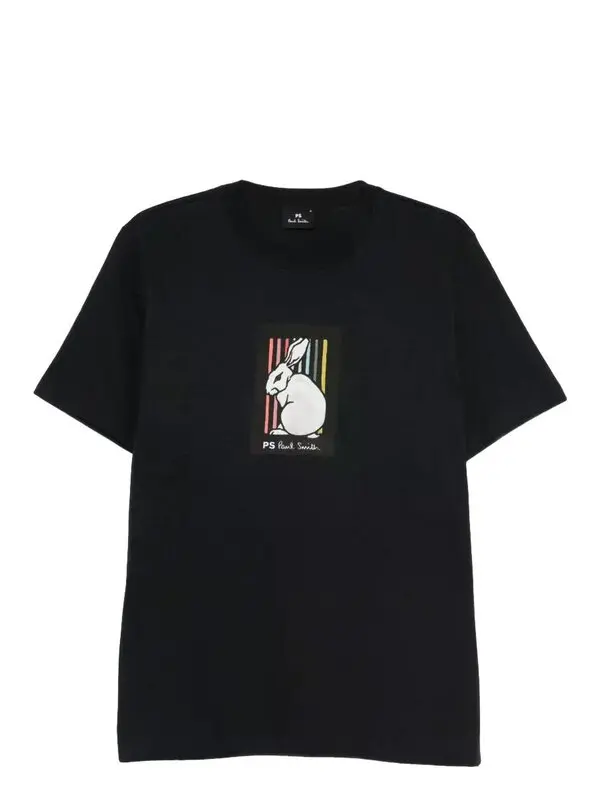 Paul Smith Rabbit-print T-shirt - Blue