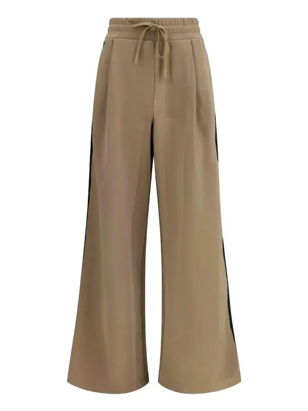 Max Mara Side-stripe Drawstring-waistband Trousers - Brown