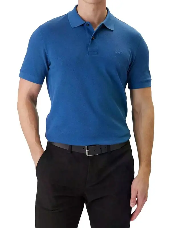 BOSS Short-sleeve Polo Shirt - Blue