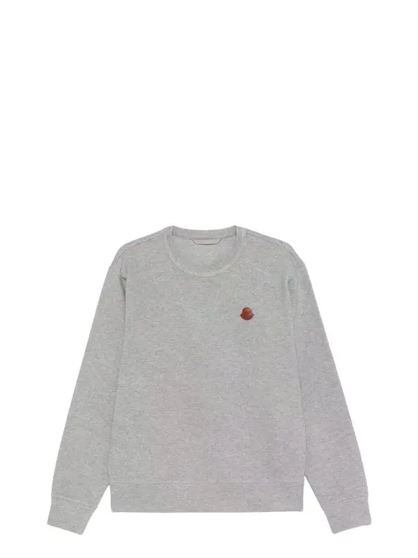 Moncler Logo Patch Sweatshirt - Grey