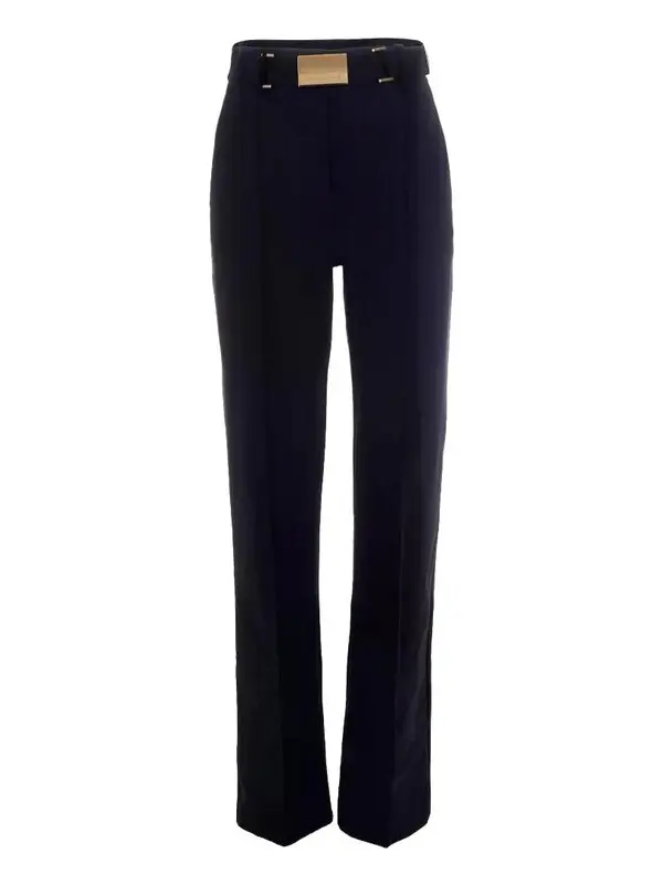 Elisabetta Franchi Belted Trousers - Black