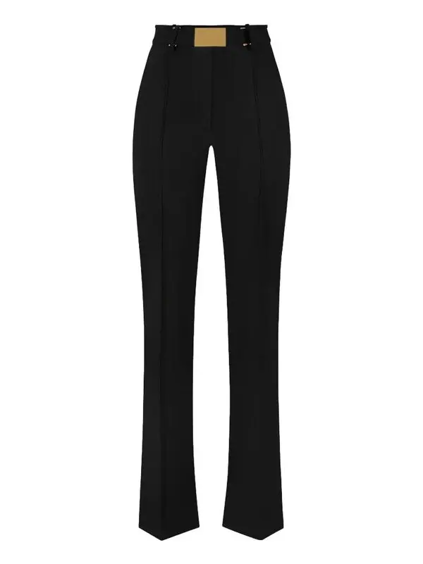 Elisabetta Franchi Belted Trousers - Black