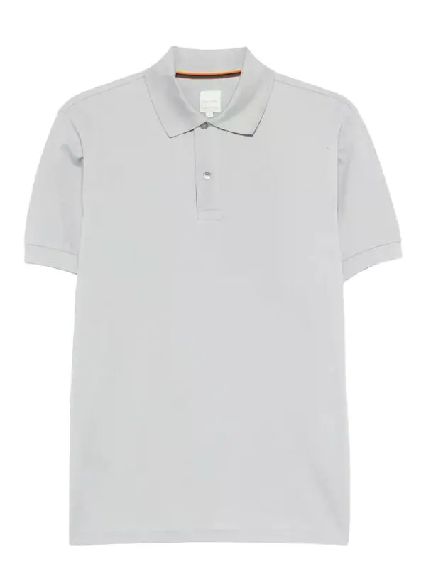 Paul Smith Artist Stripe Striped Placket Polo Shirt - Grey