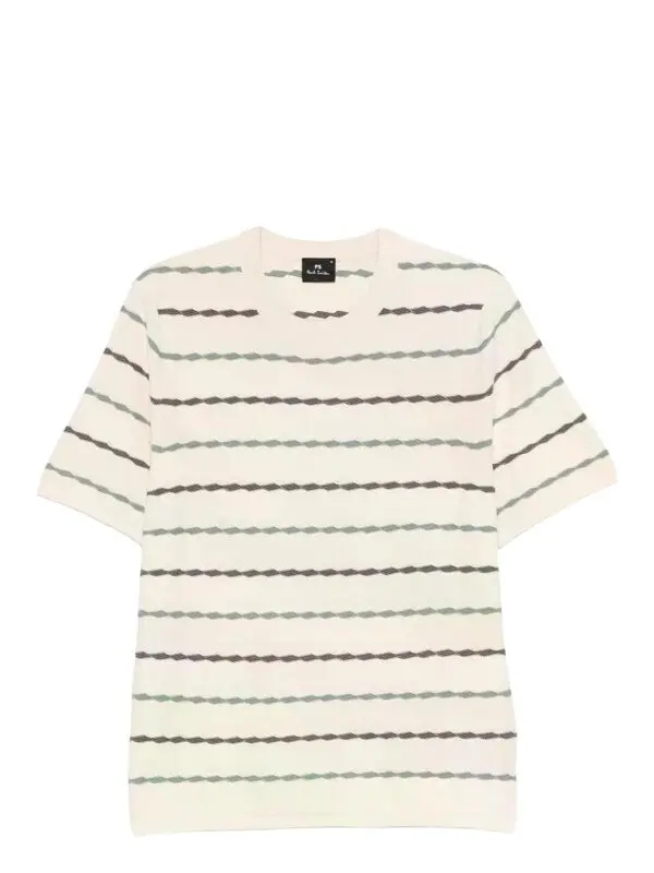 Paul Smith Striped T-shirt - Neutrals