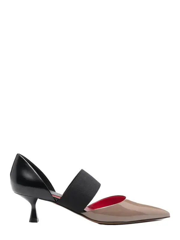 Stella McCartney 50mm Elasticated Strap Heeled Pumps - Black