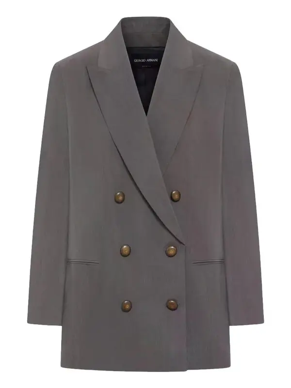 Giorgio Armani Double-breasted Blazer - Grey