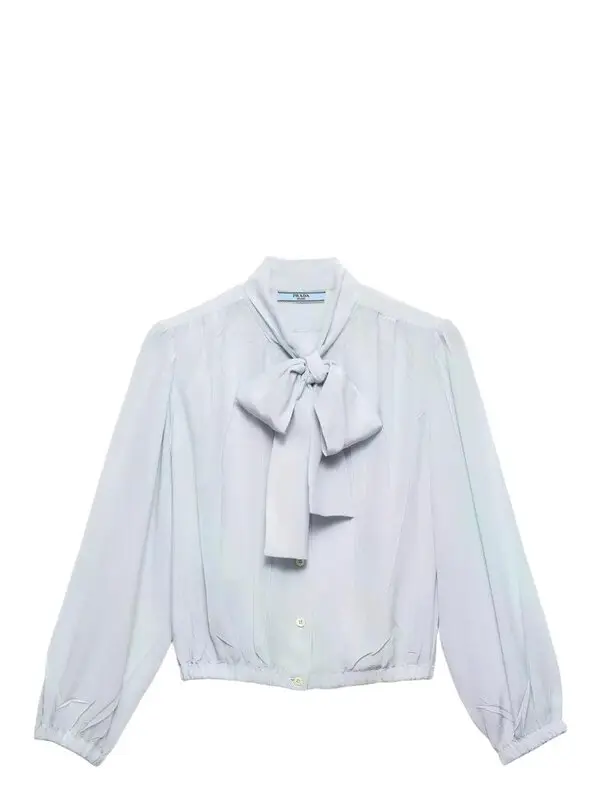 Prada Crepe De Chine Shirt - Blue