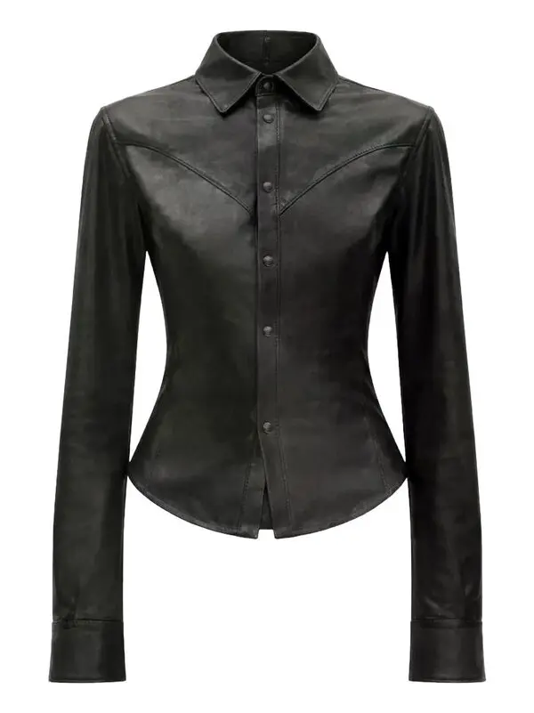 ANN DEMEULEMEESTER Drika Fitted Shirt - Black