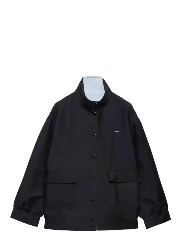 Prada Kid-mohair And Poplin Jacket - Black