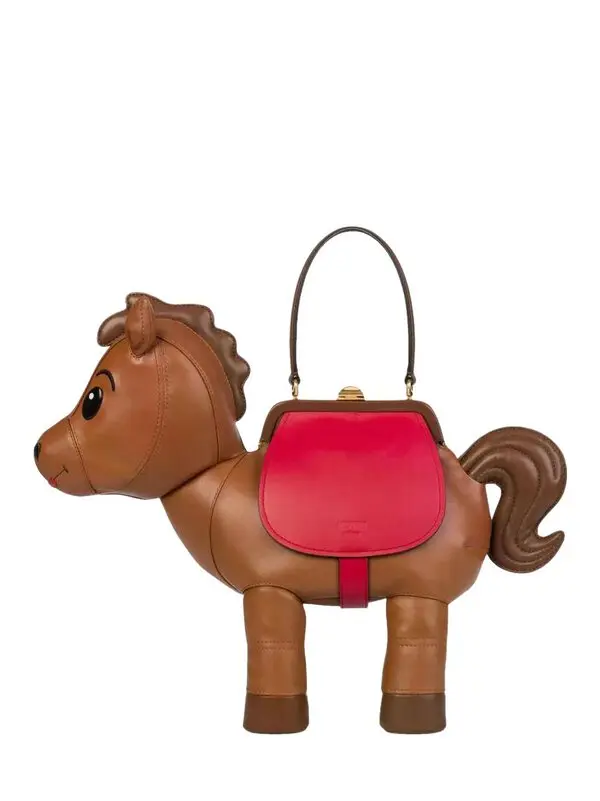 Moschino Horse-shaped Shoulder Bag - Brown
