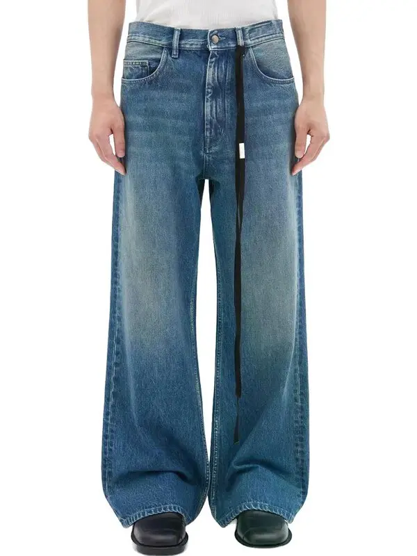 ANN DEMEULEMEESTER Five-pocket Flared Jeans - Blue