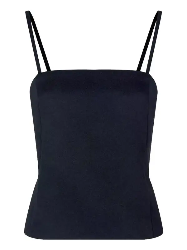 Giorgio Armani Square-neck Bustier Top - Black