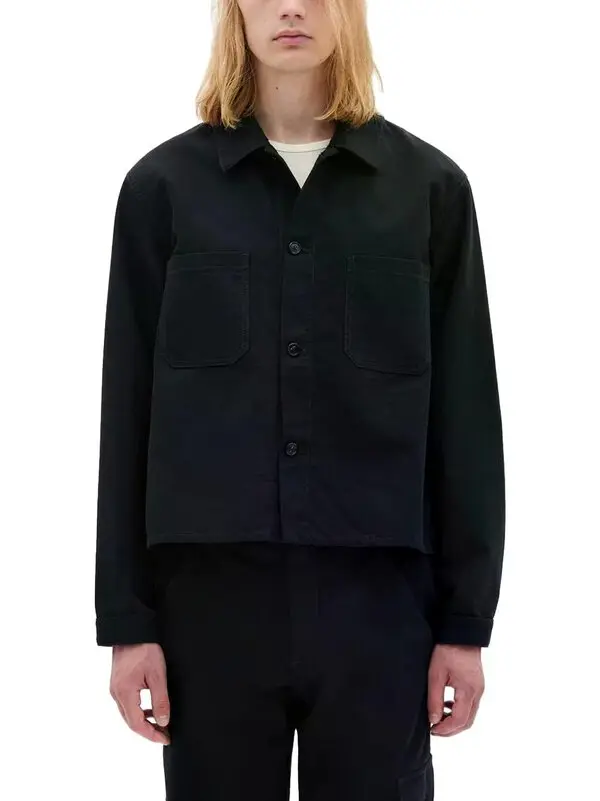 ANN DEMEULEMEESTER Boxy-fit Shirt Jacket - Black