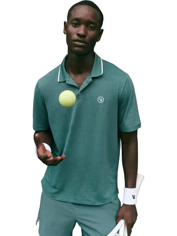 Vuori Short Sleeve Gamepoint Polo 2.0 - Dark Cyan