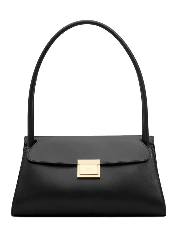 Ami Mini Logo-detail Tote Bag - Black