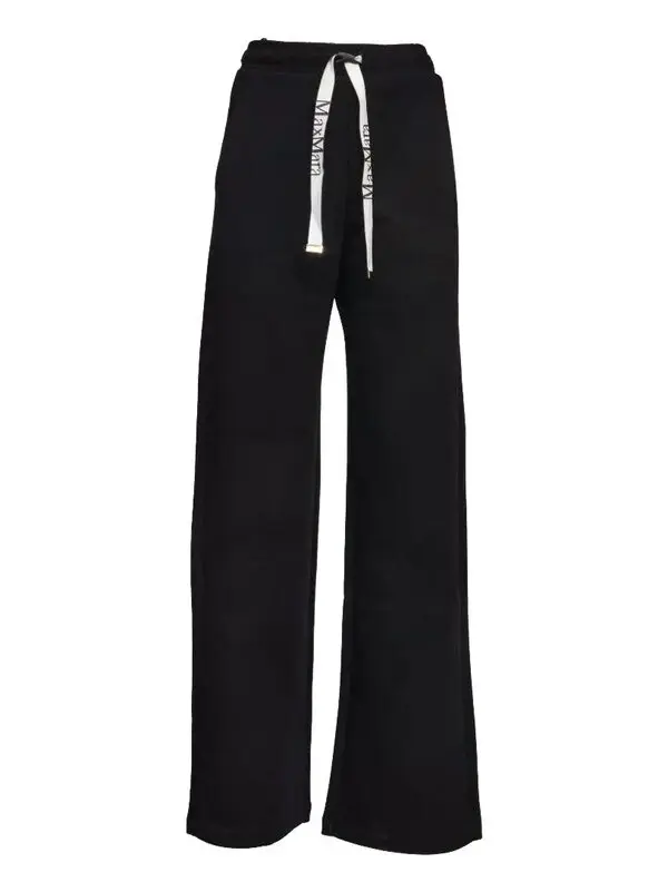 Max Mara Wide-leg Drawstring Trousers - Black