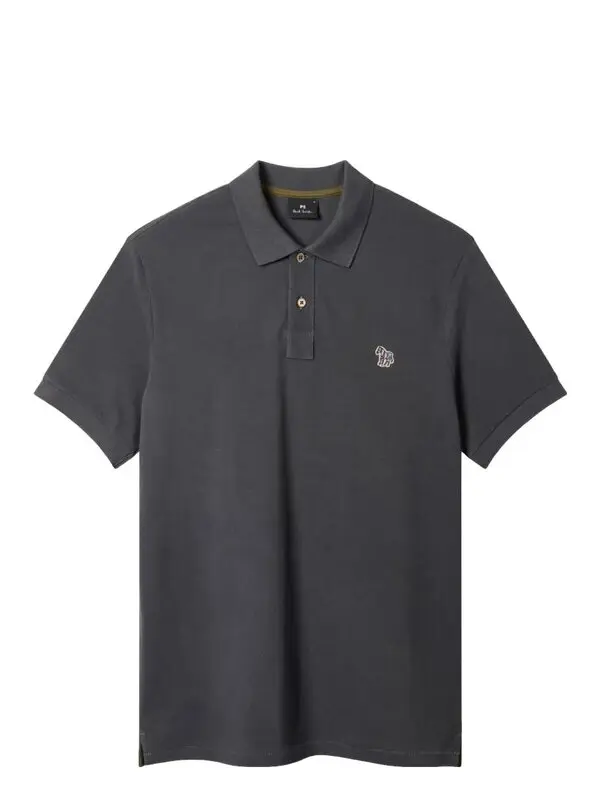 Paul Smith Organic Cotton Zebra Polo Shirt - Grey