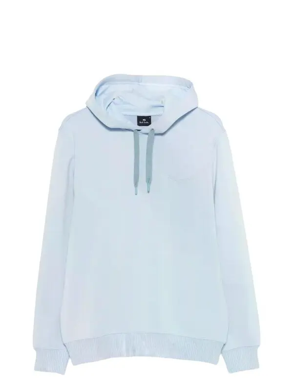 Paul Smith Logo-embossed Hoodie - Blue