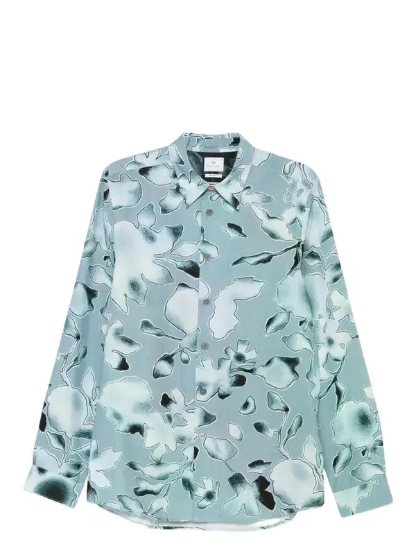 Paul Smith Good Fortune Floral Regular-fit Shirt - Blue