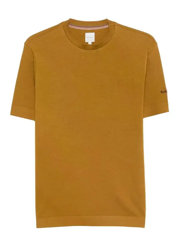 Paul Smith Integrated Rib T-shirt - Yellow