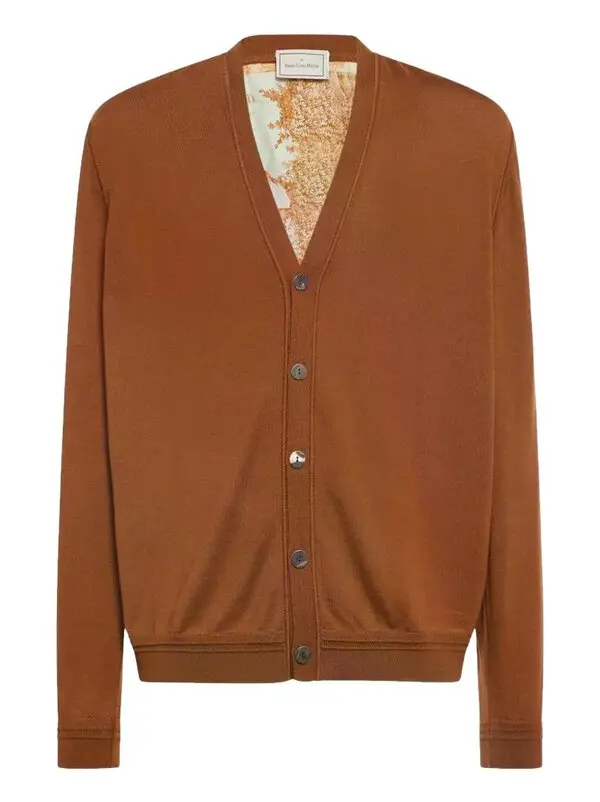 PIERRE-LOUIS MASCIA V-neck Cardigan - Brown