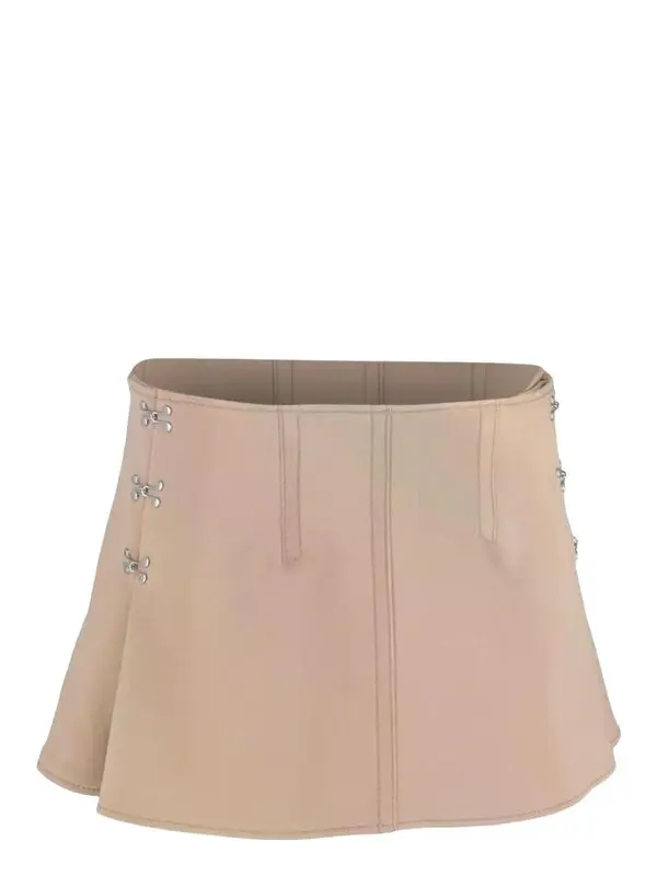 DION LEE Hook-fastening Mini Skirt - Neutrals