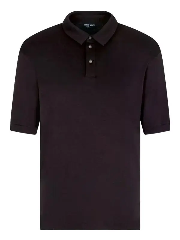 Giorgio Armani Cashmere Polo Shirt - Brown
