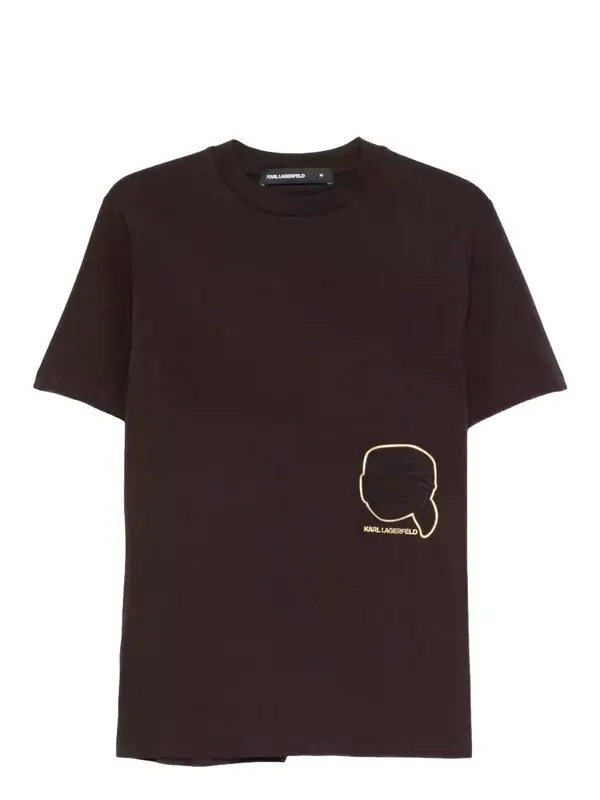 Karl Lagerfeld Logo-motif T-shirt - Brown
