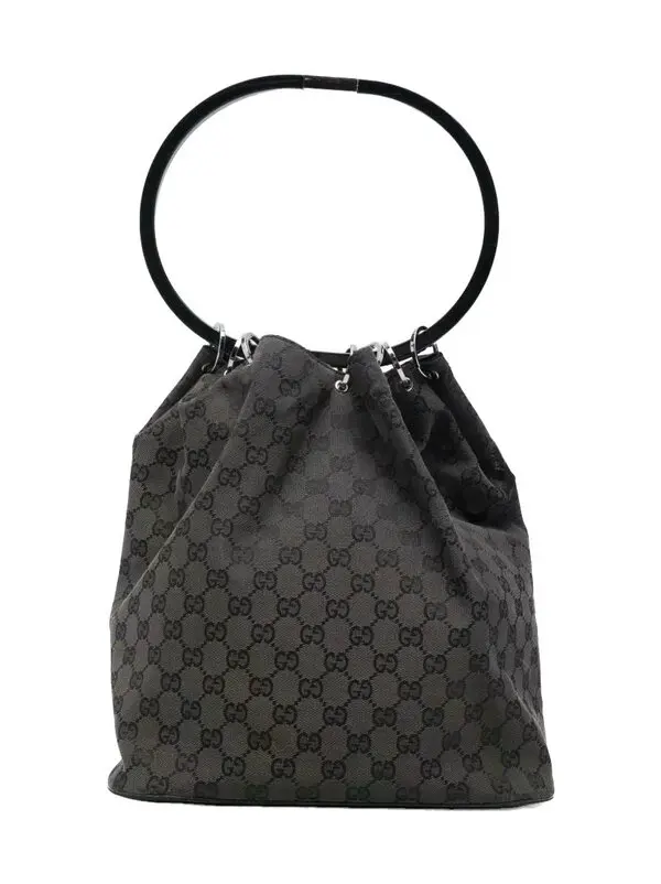 Gucci 1999 Gg Ring Tote Bag - Grey