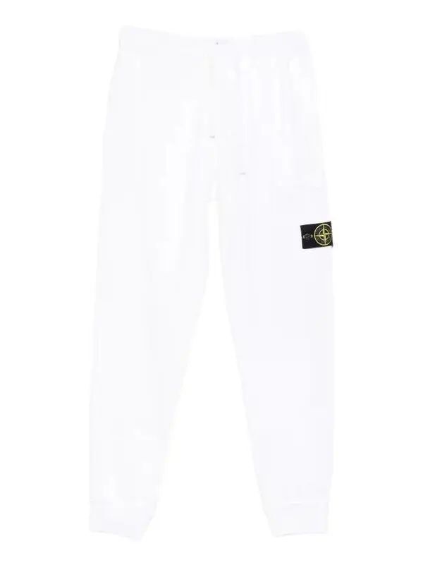 Stone Island Patch Pocket Track Pants - White