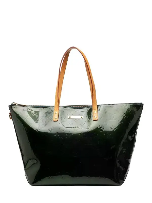 LOUIS VUITTON 2009 Monogram Vernis Bellevue Gm Handbag - Green