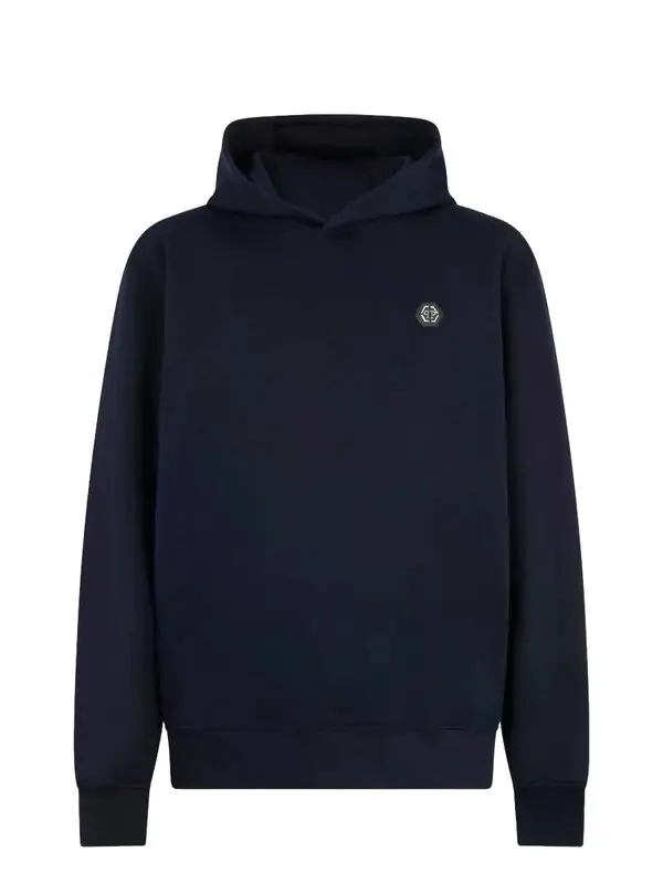 Philipp Plein Logo-detail Hoodie - Blue