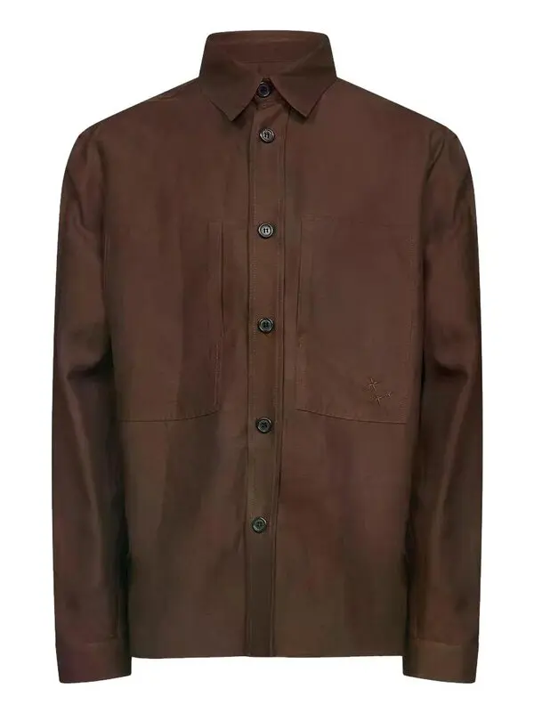 LANEUS Pocket Shirt - Brown