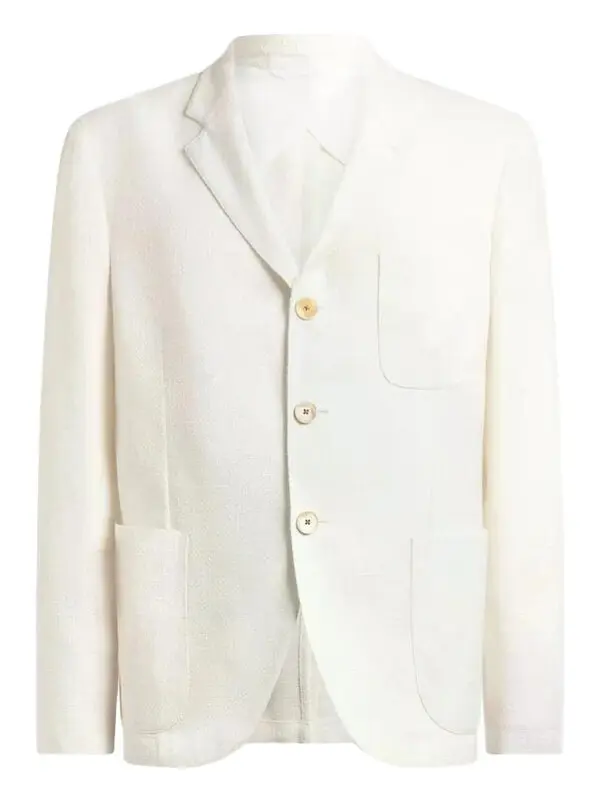 Etro Single-breasted Blazer - White