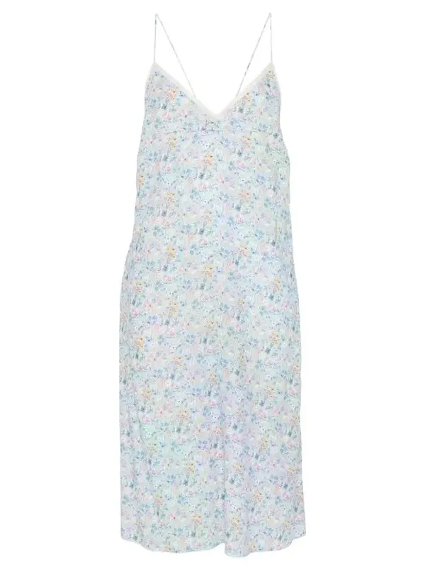 N°21 Floral Print Slip Dress - Blue