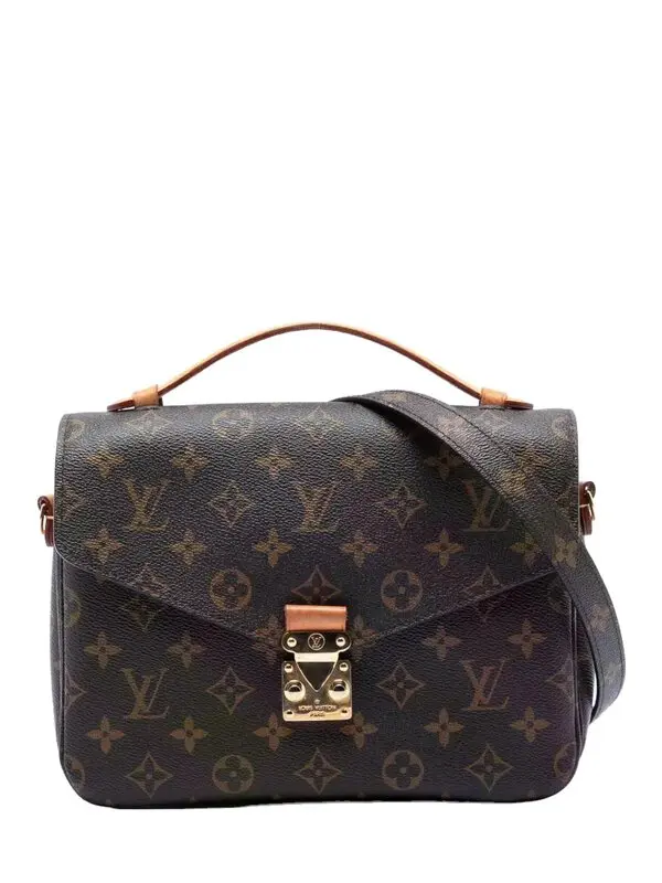 LOUIS VUITTON 2018 Monogram Pochette Metis Satchel - Brown