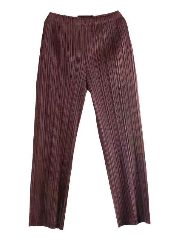 Issey Miyake Pleated Trousers - Brown
