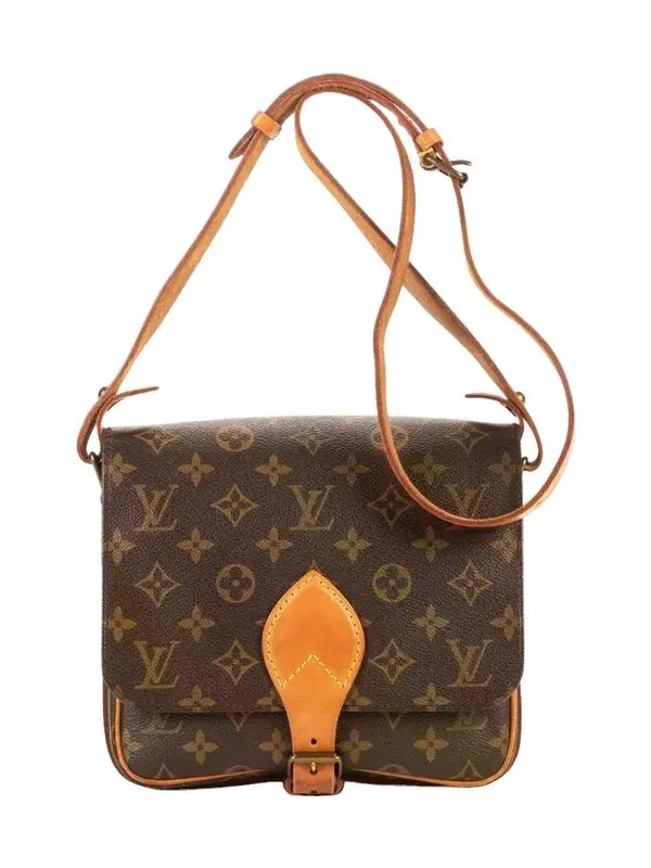 LOUIS VUITTON Cartouchiere Mm Monogram Crossbody Bag - Brown