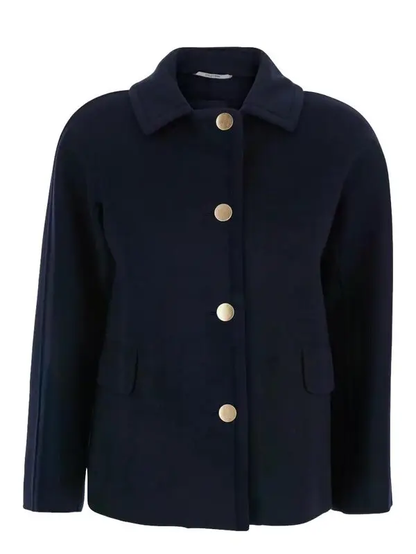 Max Mara Grazia Button Jacket - Blue