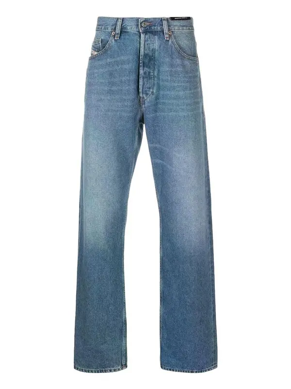 DIESEL® Light Wash Wide-leg Jeans - Blue