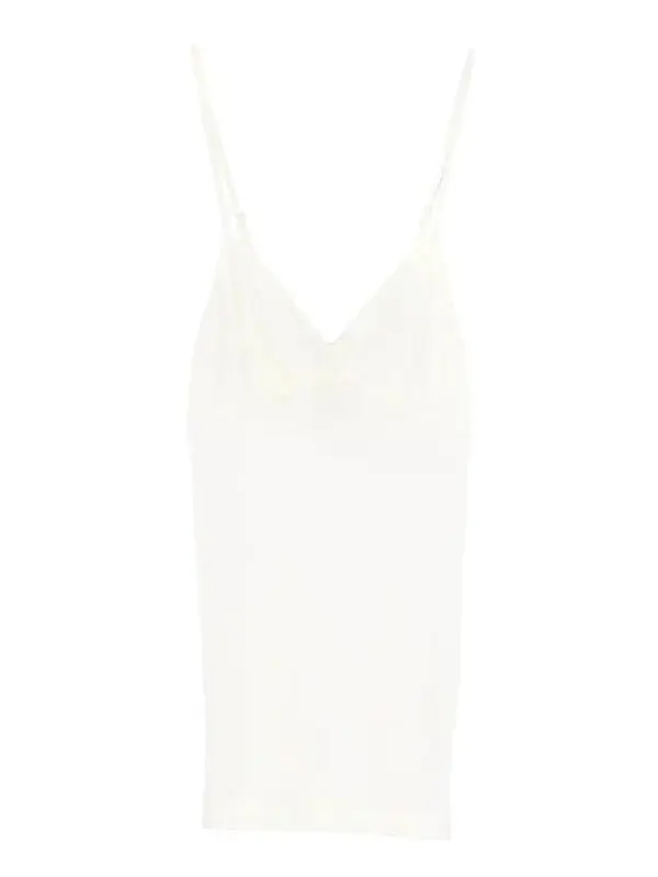 FORTE_FORTE Scalloped-trim Top - Neutrals