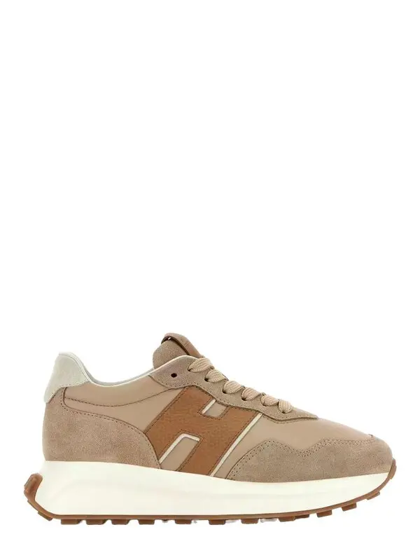 Hogan H641 Leather Sneakers - Neutrals